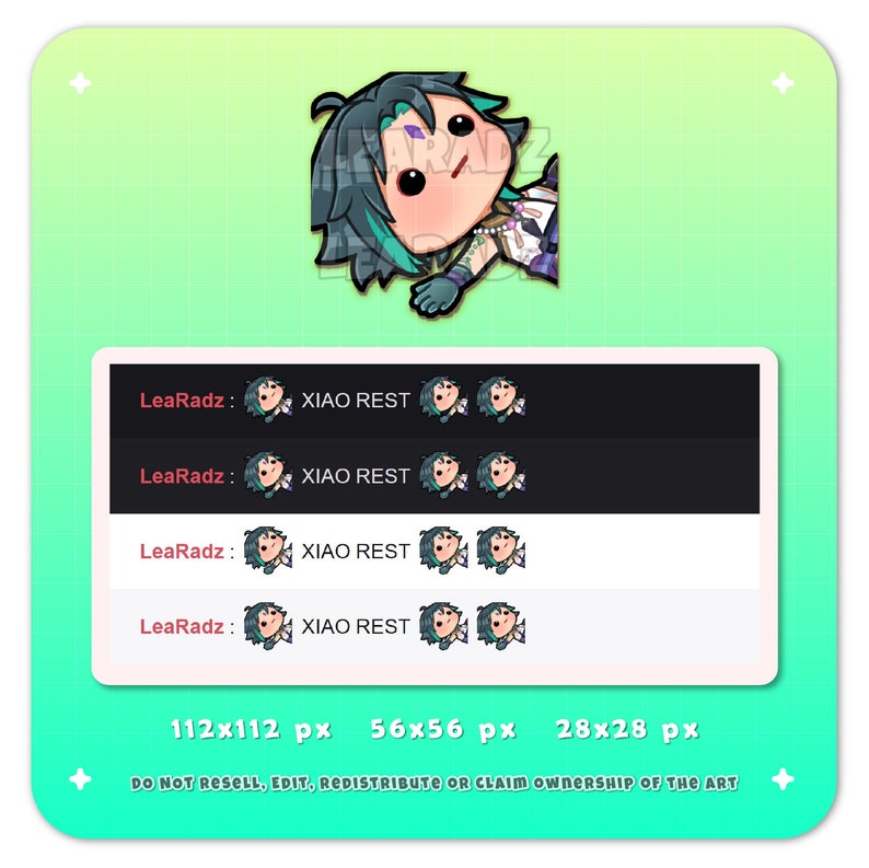 Xiao Genshin Impact Emotes x9 Gestos prefabricados / - Etsy México