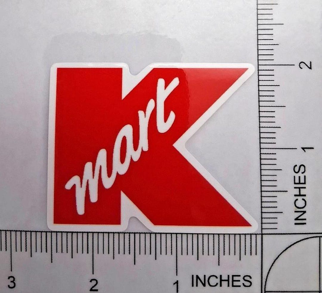 Kmart Retro 80s 90s Glossy Waterproof Logo Decal Sticker 2.5"x2" - Etsy