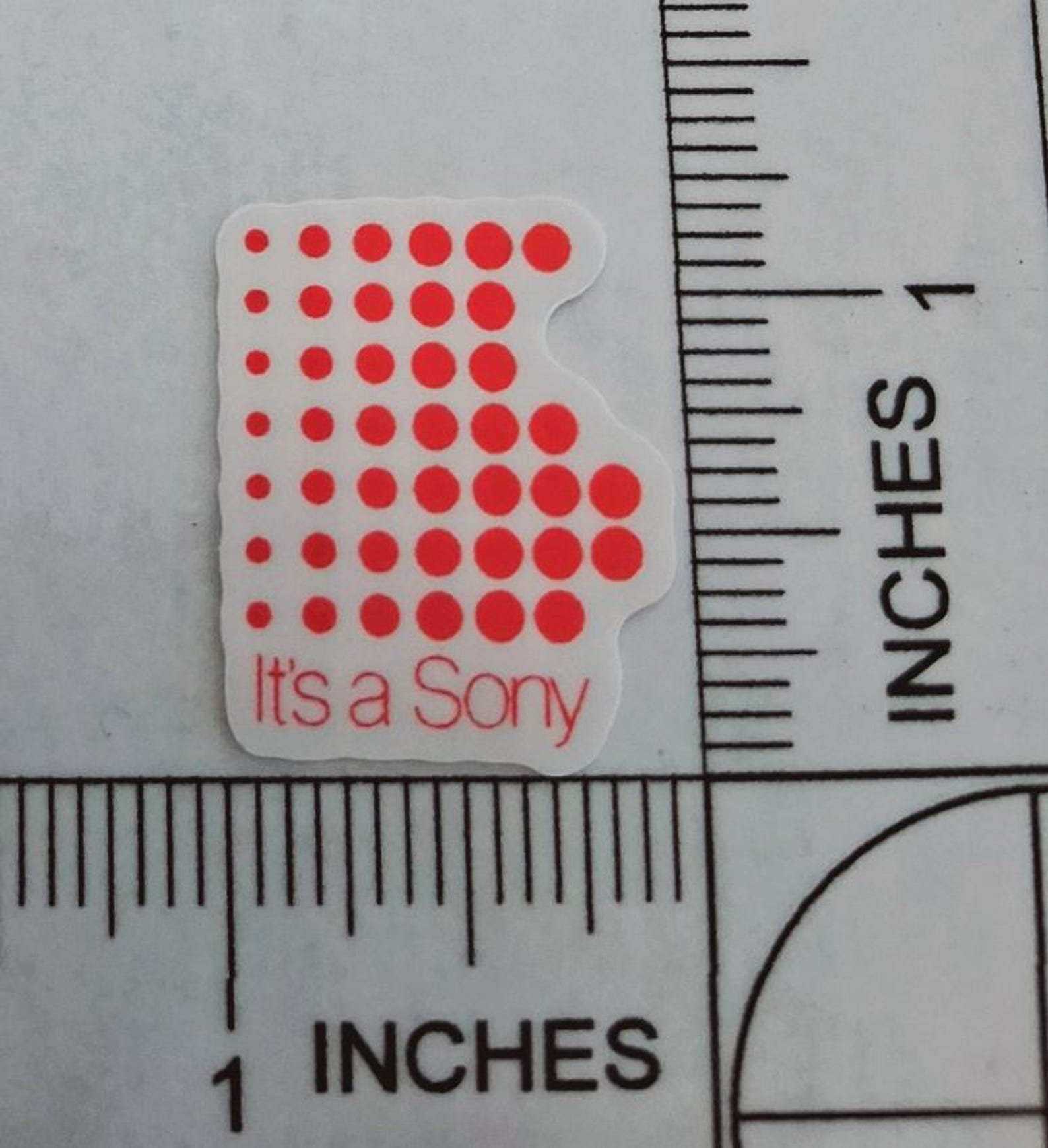 2x It's a Sony 80s Retro TRANSPARENT Vinyl Sticker Decals 1.25"x1" - Etsy