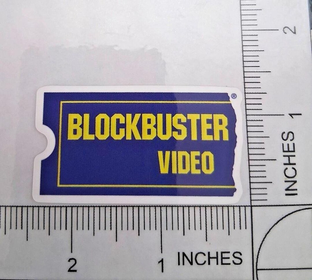 Blockbuster Video Retro 80s 90s Glossy Waterproof Logo Decal Sticker 2. ...