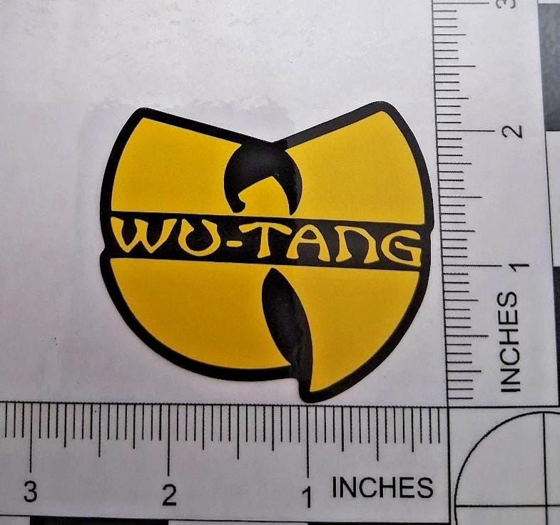 Wu-tang Clan Glossy Waterproof Vinyl Sticker Decal Logo 2.5"x2" Wu Tang ...