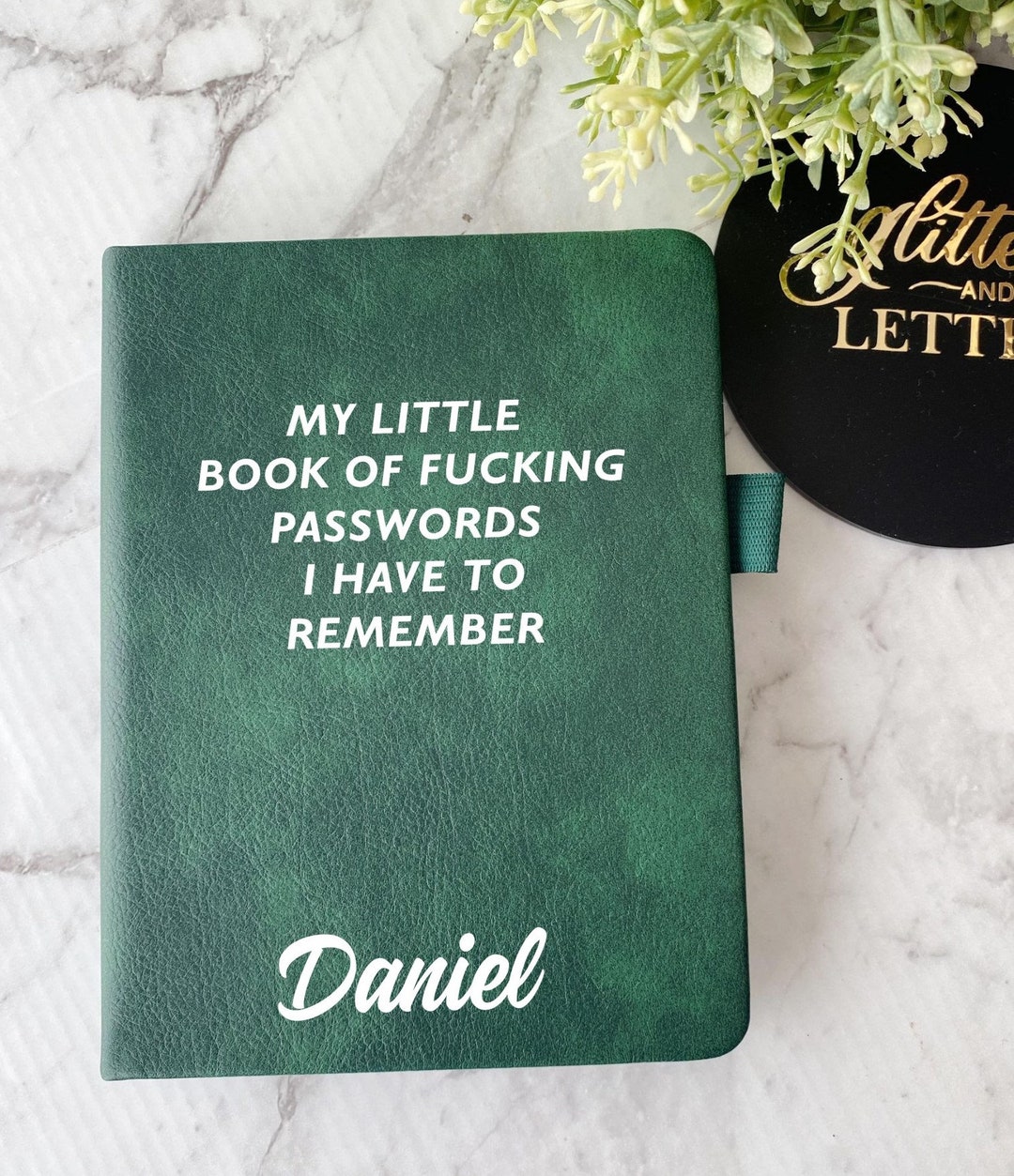 Personalized Password Pocket Notebook: A6 Password Organizer - Etsy ...