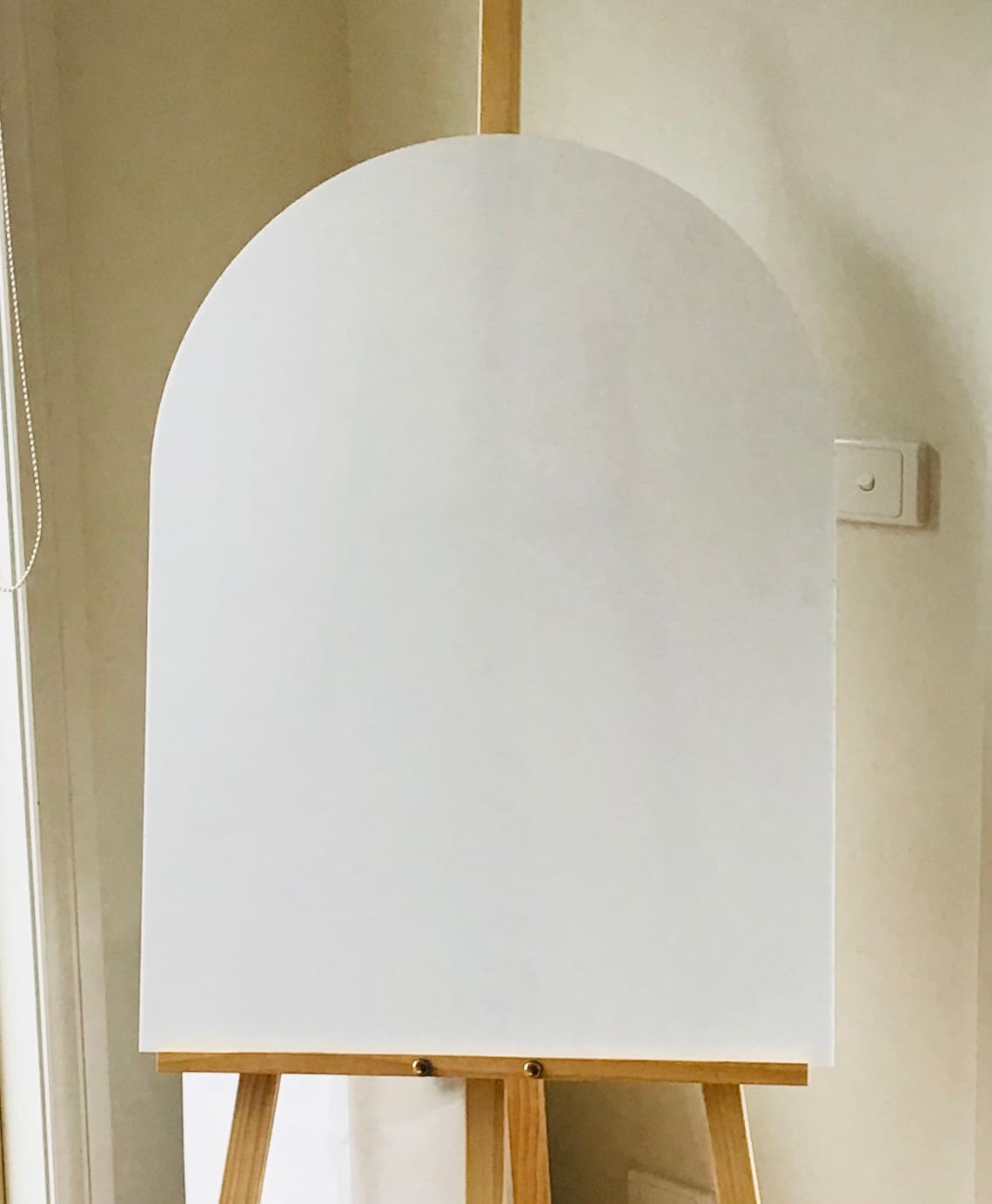 Gloss White Arch Acrylic Board Wedding Party Welcome Sign Board ...