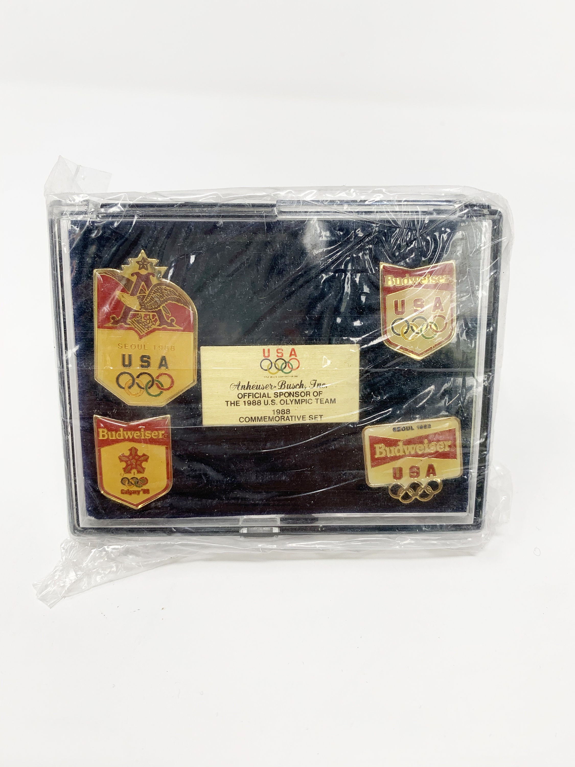 Team Commemorative Pin Set ViNTagE Anheuser-Busch Olympic Commemorative ...