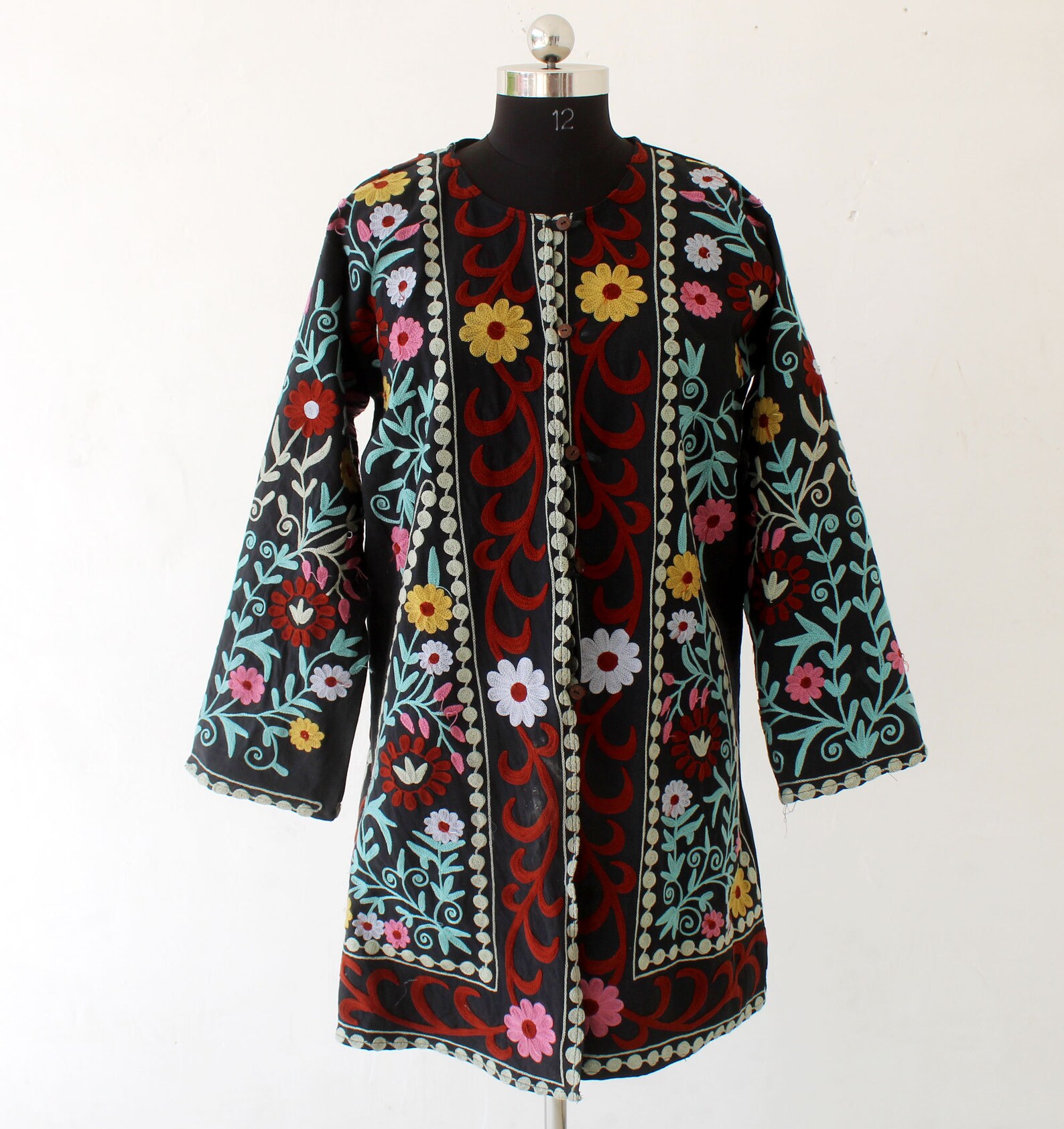 Women Jacket Ethnic Jacket Bohemian Kimono Embroidered | Etsy