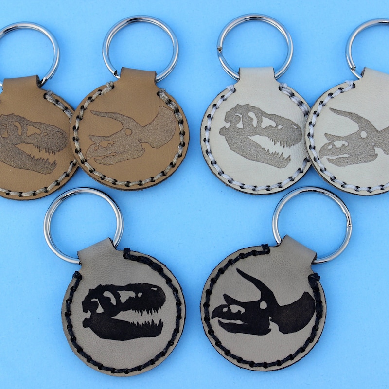 Triceratop Key Chain - Etsy