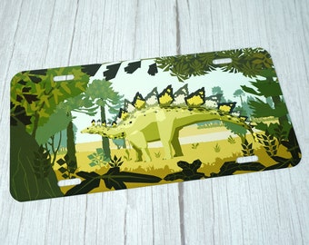 Walk the Dinosaur Front License Plate - Cute Dino Car - T-rex ...