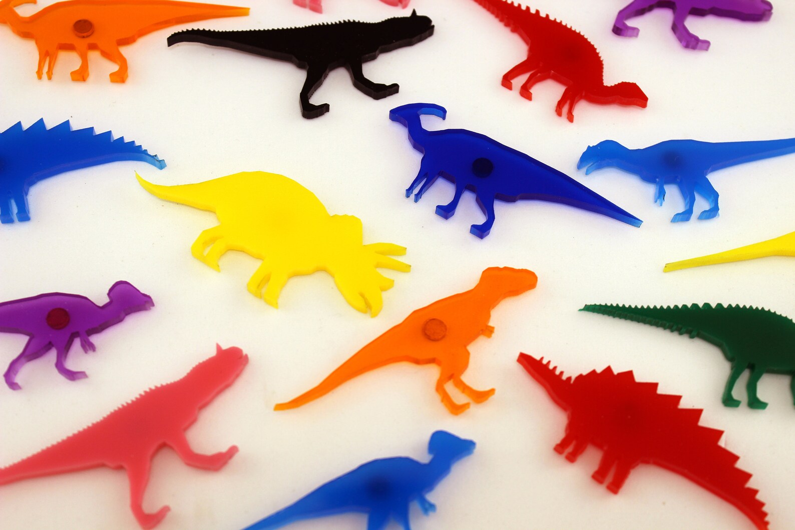 Dinosaur Magnets Assorted Acrylic Set of 8 - Etsy