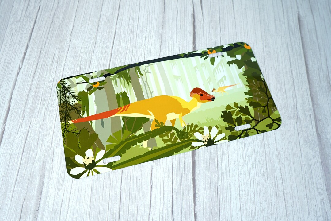 Pachycephalosaurus Dinosaur License Plate - Etsy