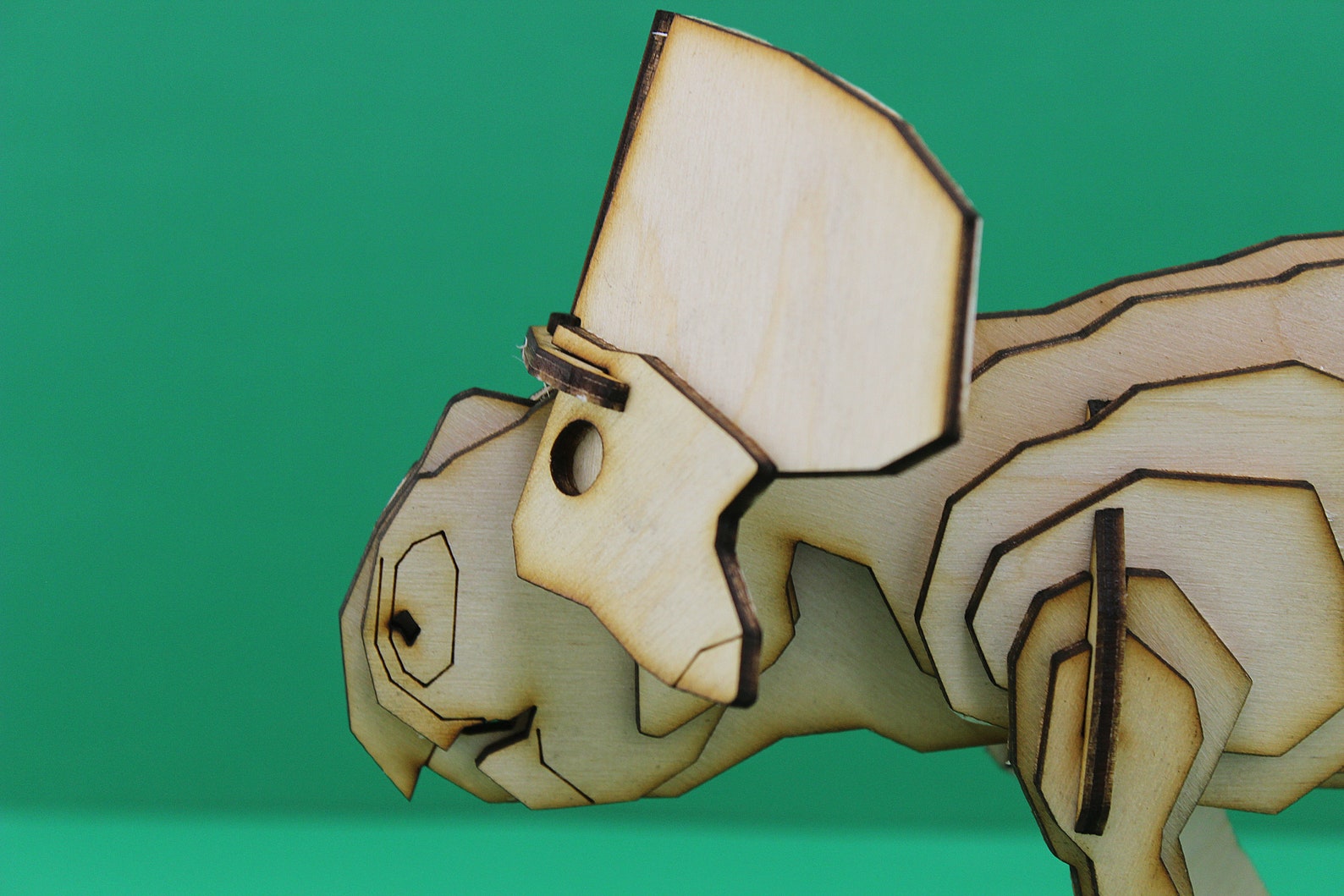 Protoceratops Wood Puzzle Model - Etsy