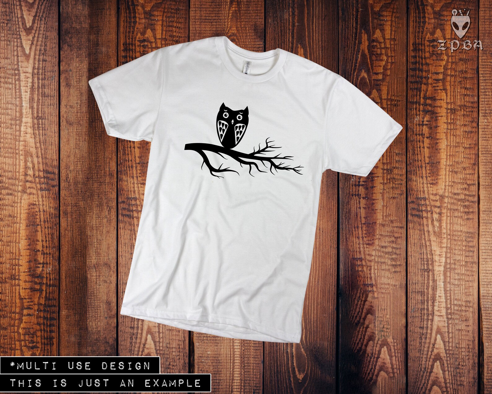 Gufo sull'albero SVG, stampa gufo carino, disegno gufo, t-shirt, file ...
