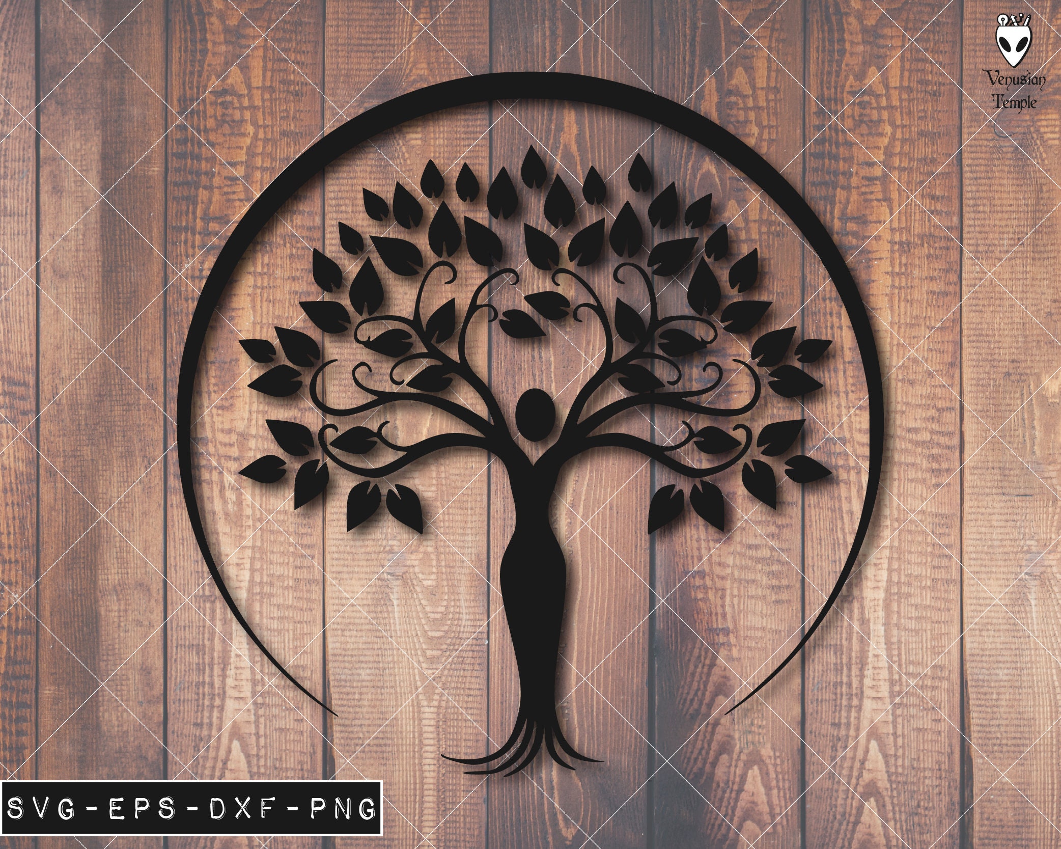 Feminine Tree Of Life SVG Tree Of Life SVG Clip Art | Etsy