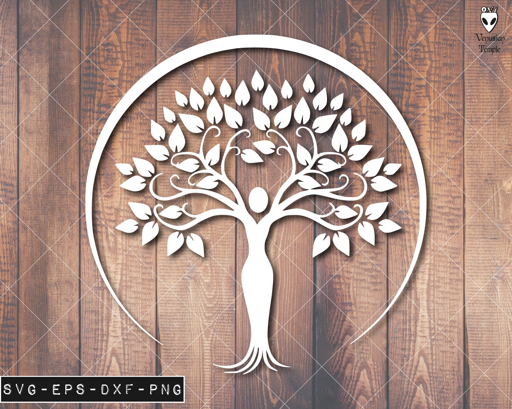 Feminine Tree Of Life SVG Tree Of Life SVG Clip Art | Etsy