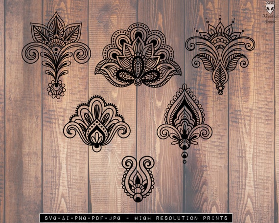 Henna Designs Henna Tattoo Designs Henna Svg Henna Digital | Etsy