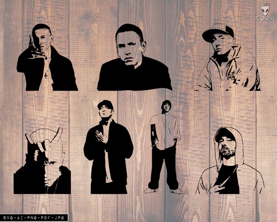 Eminem SVG Bundle Eminem SVG Rappers SVG Rap Clip Art | Etsy