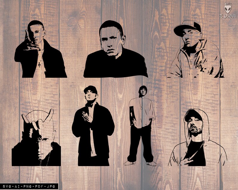Eminem SVG Bundle Eminem SVG Rappers SVG Rap Clip Art | Etsy
