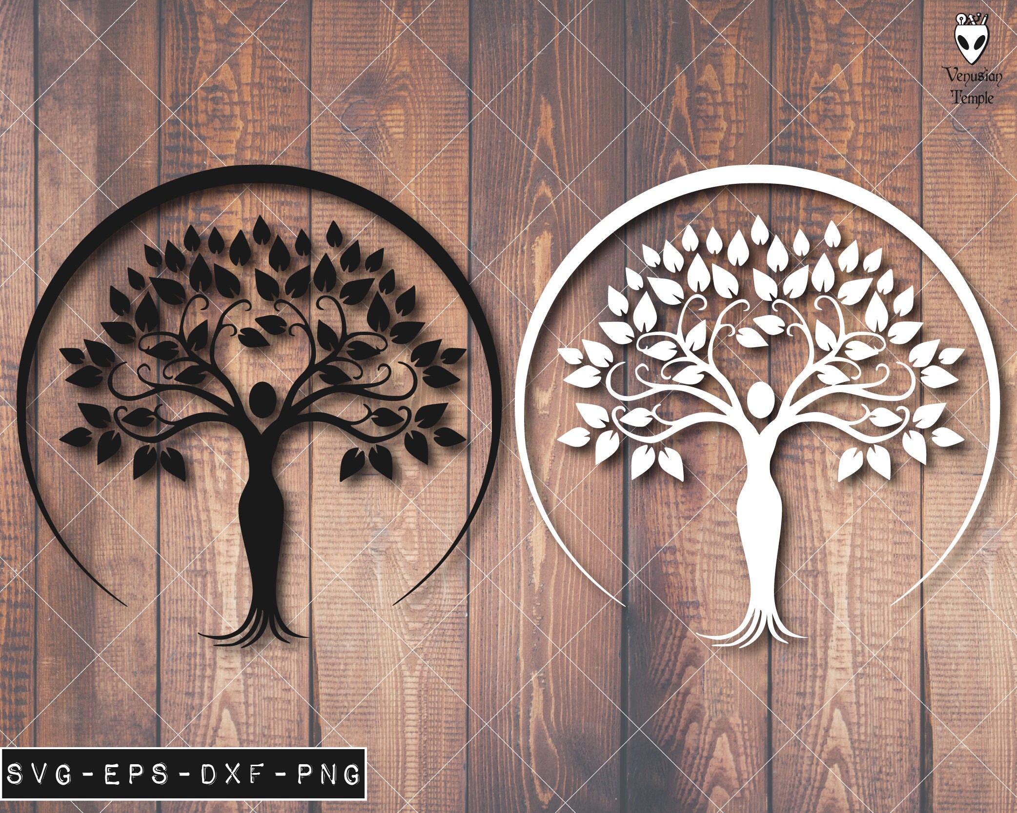 Feminine Tree Of Life SVG Tree Of Life SVG Clip Art | Etsy
