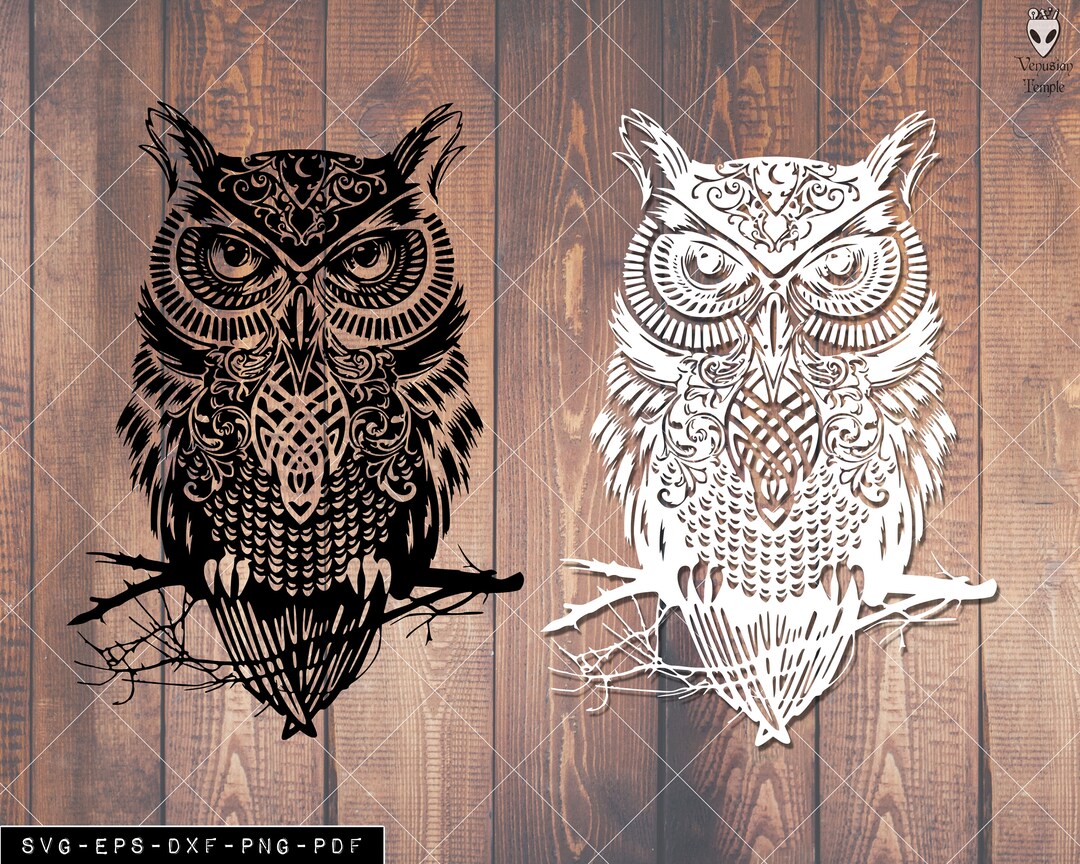 Owl SVG, Owl Vector, Owl Print, Owl Design, Owl T-shirt Design, Owl AI ...