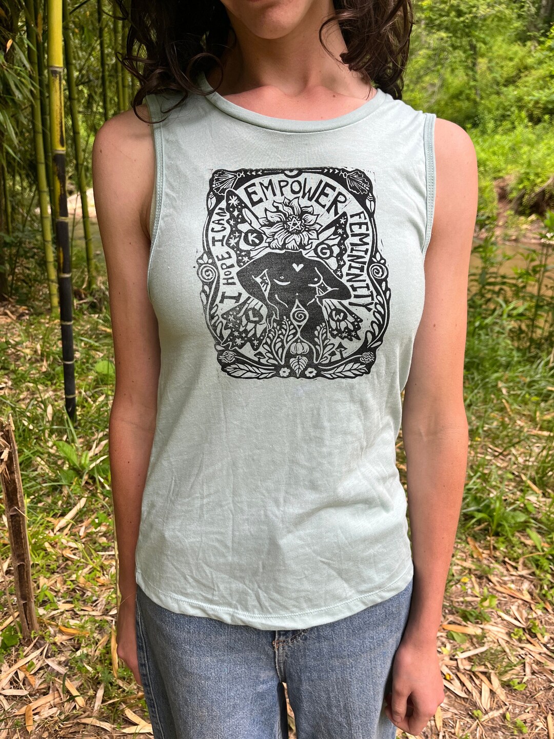Hand Printed KGLW, King Gizz Shirt, Linocut, Tank Top, Queen Gizzard ...