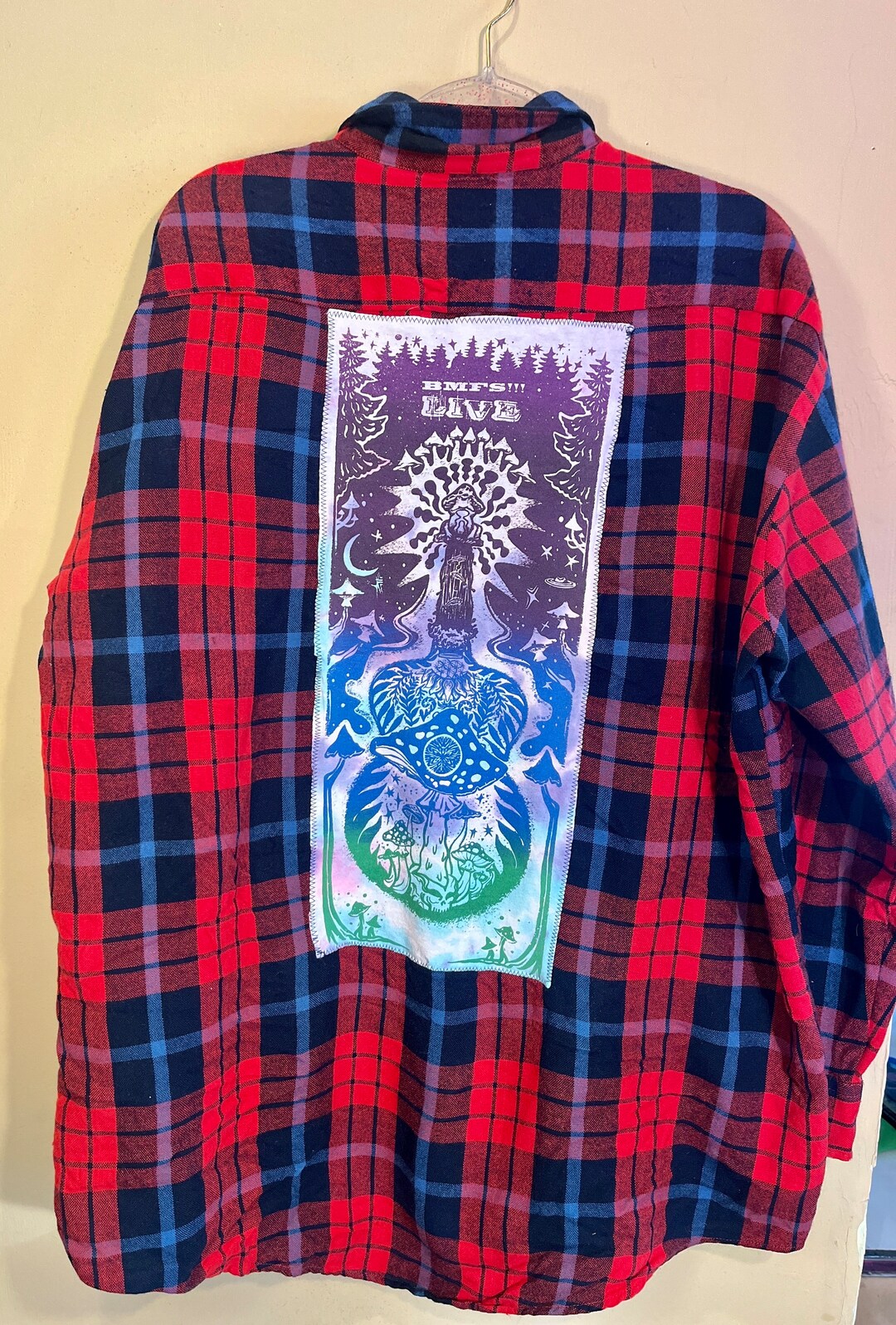 Billy Strings Up-cyled Flannel, Custom Clothing, Recycled With BMFS ...