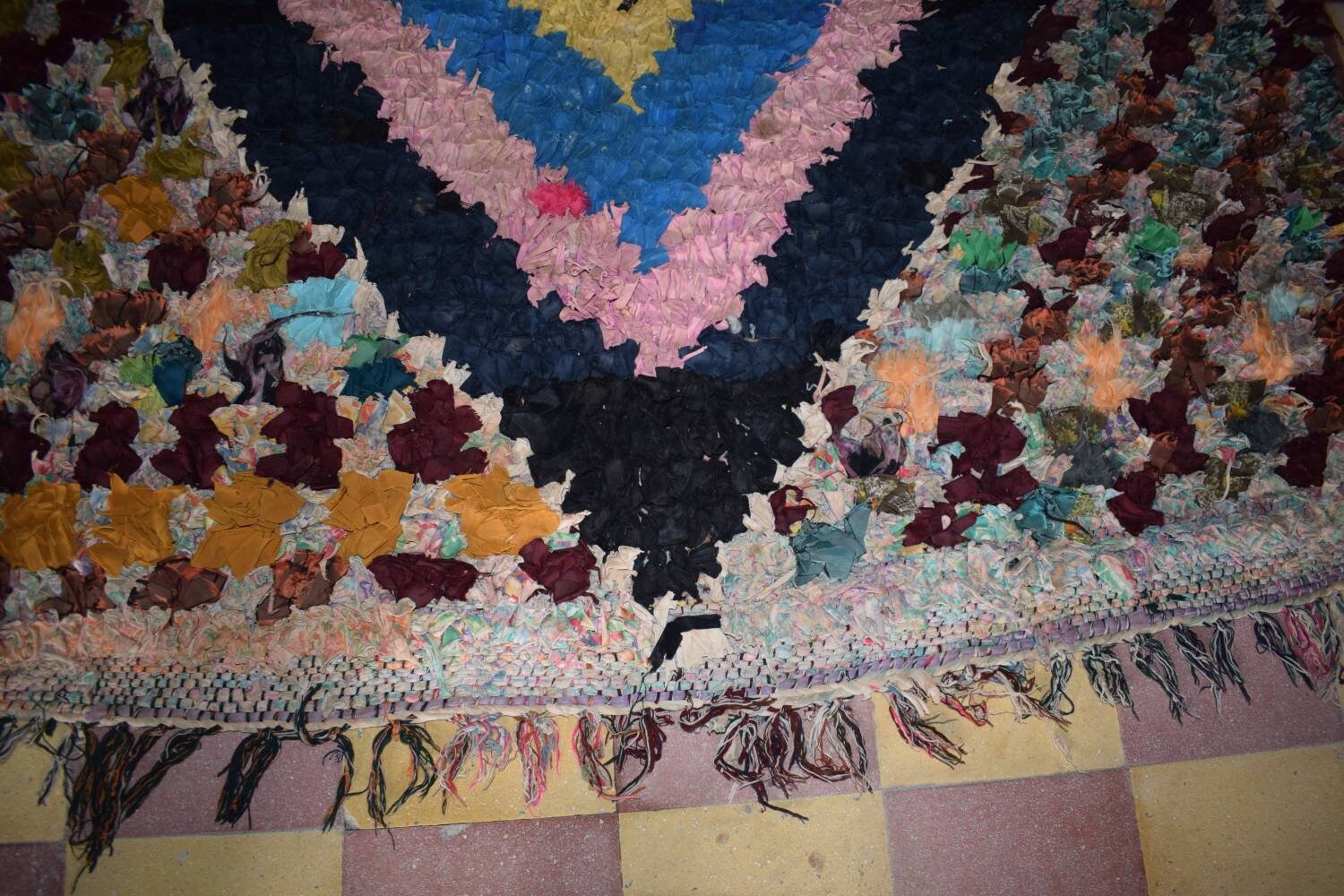 5x9 Vintage Boucherouite Rug Azilal Vintage Rug Moroccan Beni | Etsy