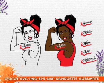 Black Rosie the Riveter Svg | Etsy