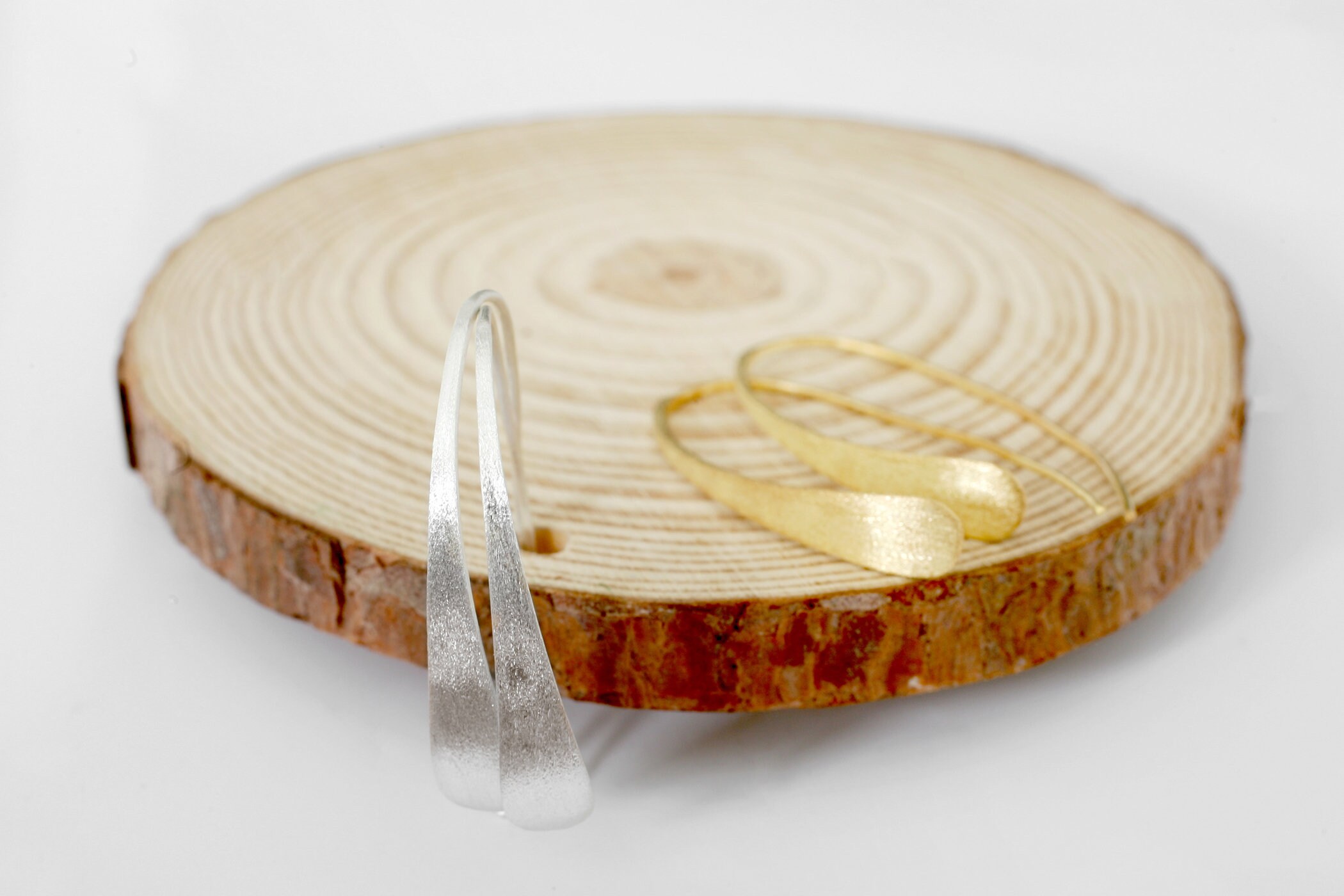 Shiny Texture Drop Earrings Sterling Silver 14K Gold Filled | Etsy