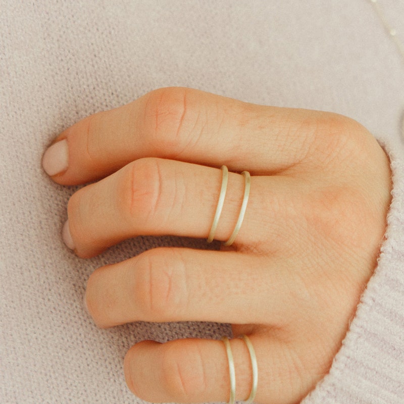 Double Band Ring - Etsy