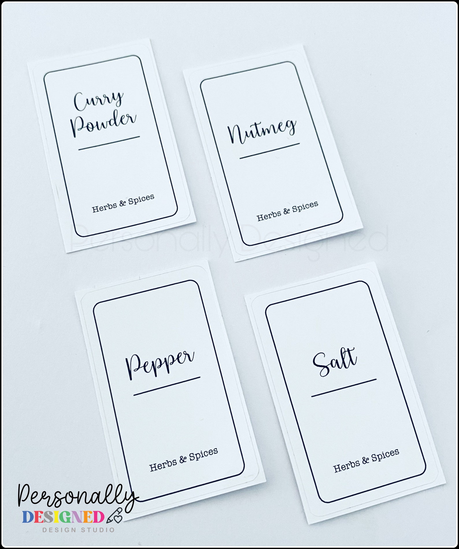 Personalised Minimalist Labels Waterproof Oil Proof Labels - Etsy