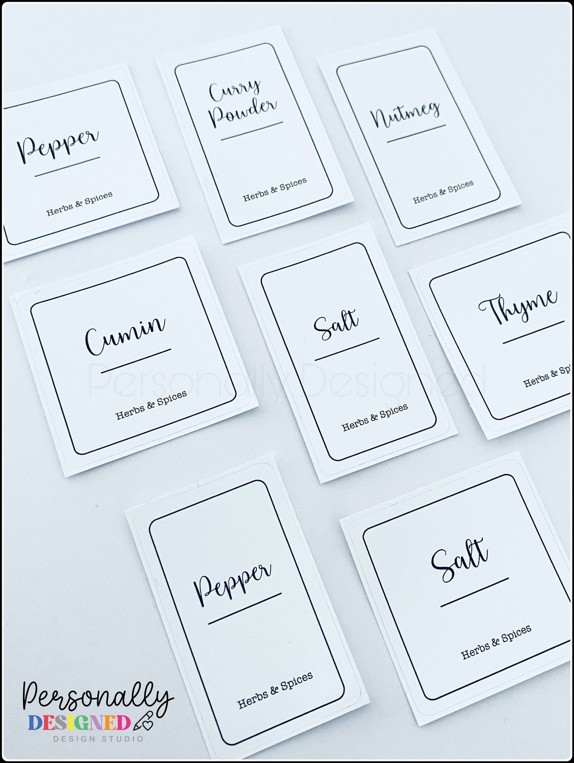 Personalised Minimalist Labels Waterproof Oil Proof Labels - Etsy