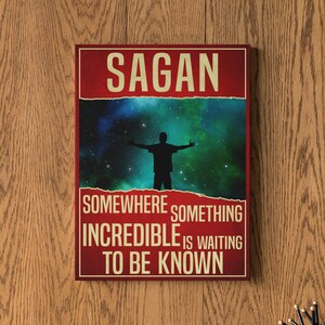 Astronomy Science Art Space Theme Teacher Gift / Carl Sagan Space Art ...
