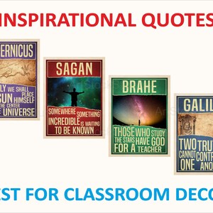 Astronomy Art Print, Famous Scientists Posters, Teacher Gift Science ...