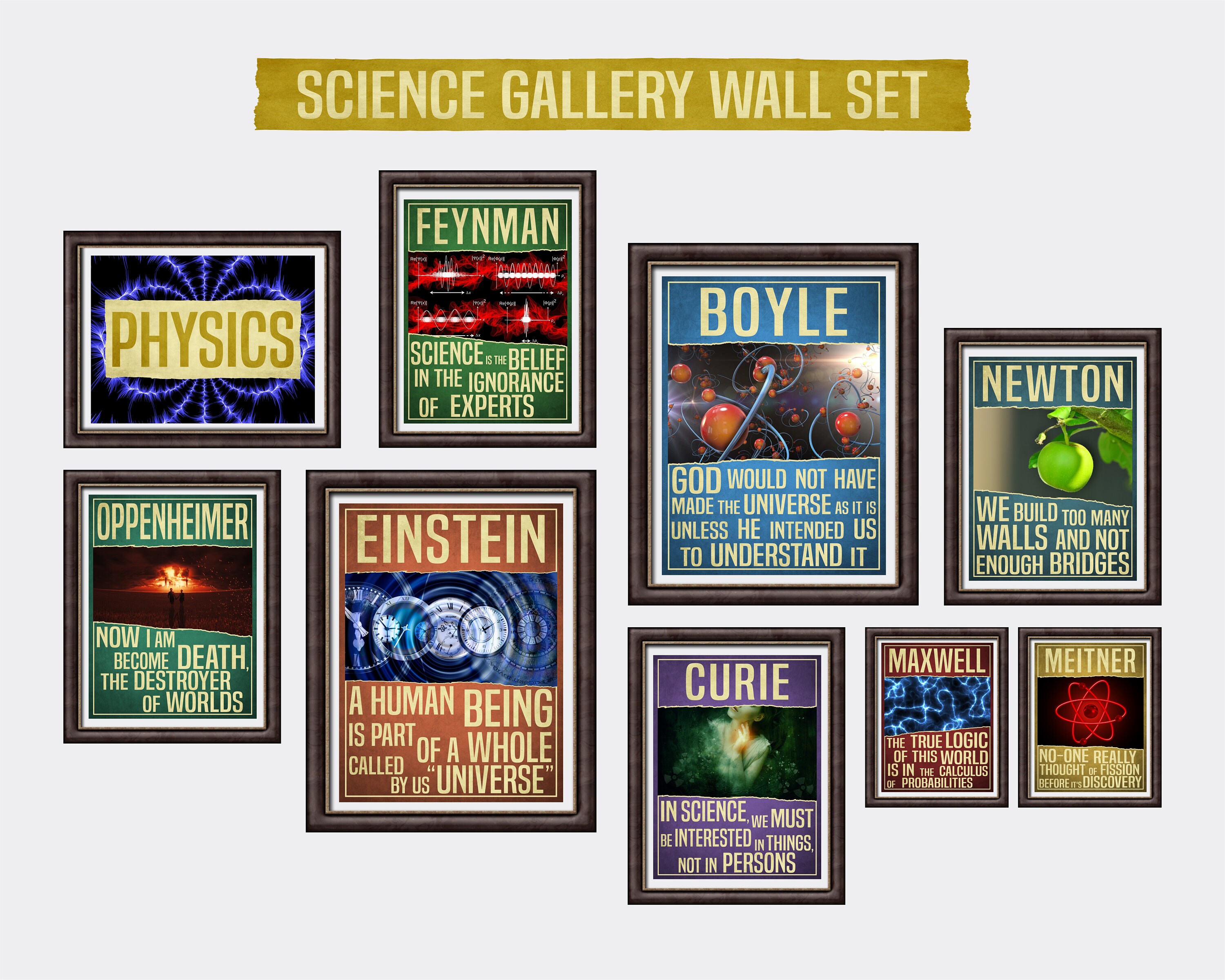 Science Print Physics Poster Science Quotes Science Theme | Etsy