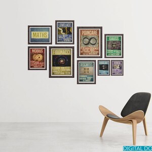 Math Poster Science Art Educational Posters / Mathematics Gallery Wall ...