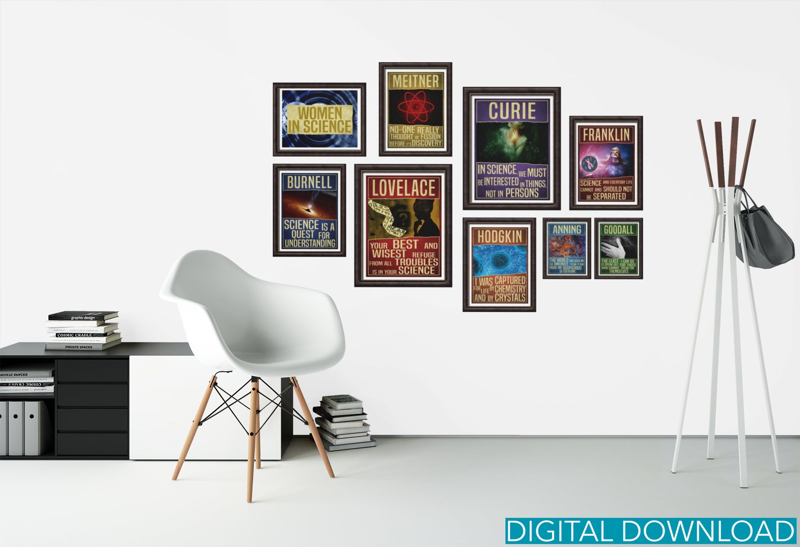 Women in Science Poster, Women in STEM Science Print, Science Quotes ...