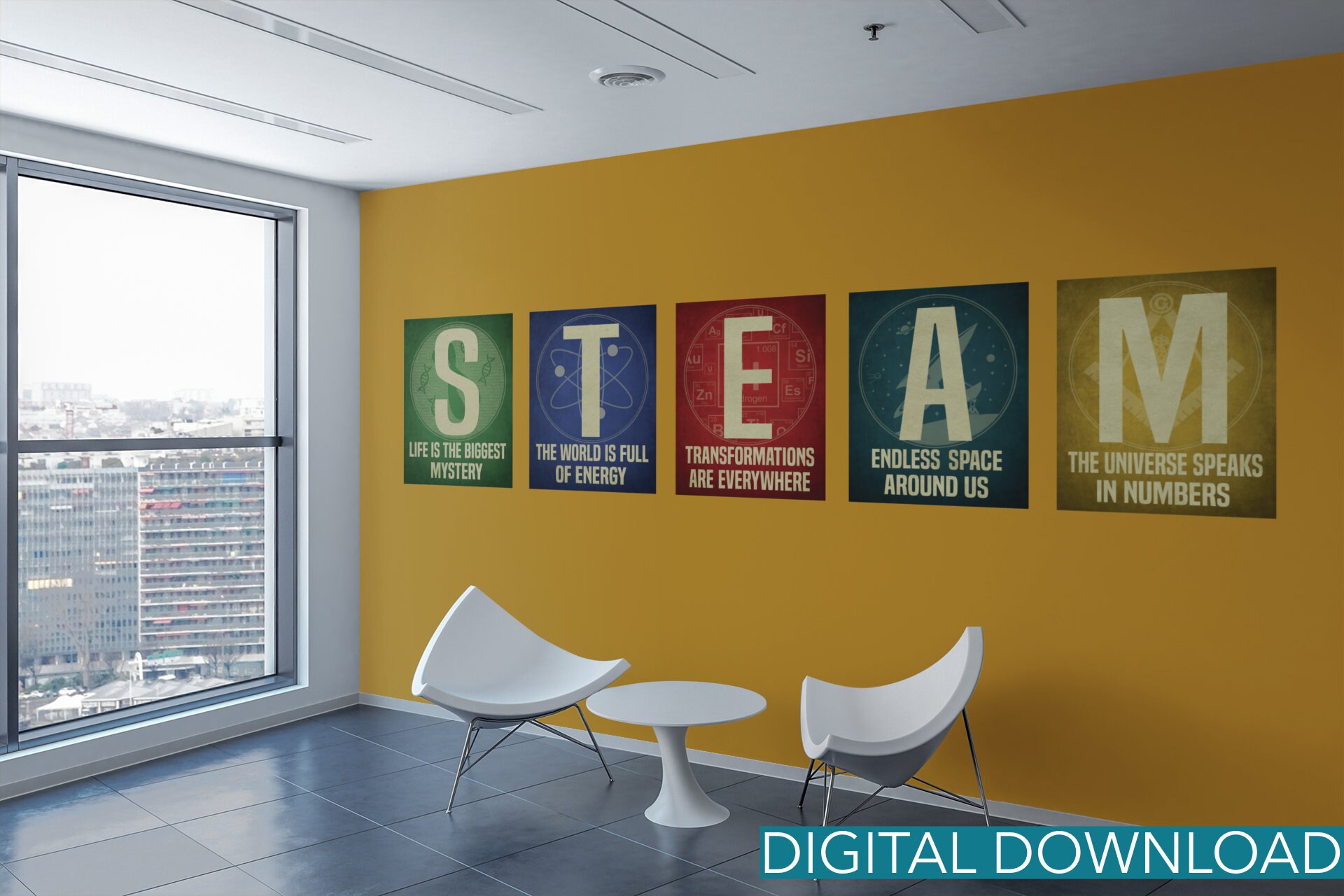 STEM Posters, STEAM Science Classroom Decor, STEM Decor, Classroom Art ...