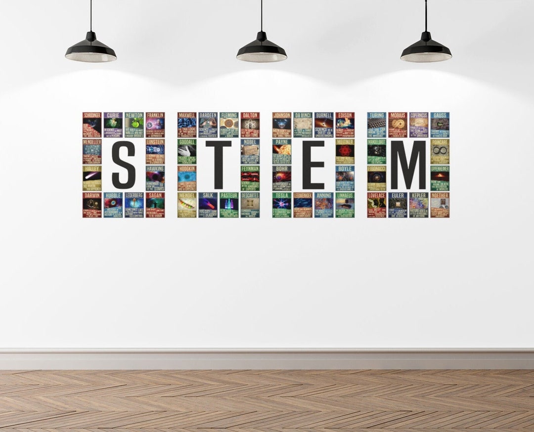STEM Poster Science Art, STEM Wall Art, Science Class Art, Science ...