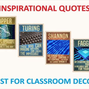 Computer Science Art Teacher Gift / Science Poster Classroom Decor ...