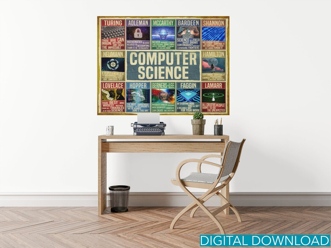Computer Science Art Teacher Gift / Science Poster Classroom Decor - Etsy