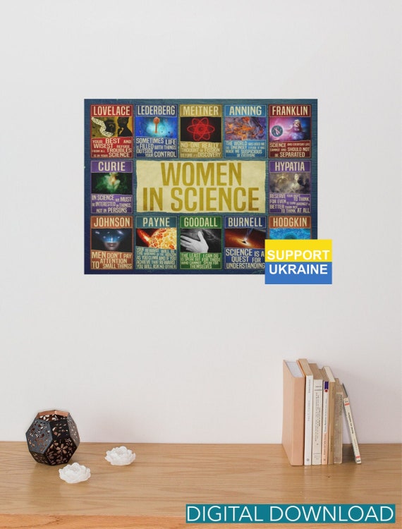 Women in Science Poster Women in STEM Science Print Science - Etsy