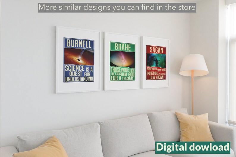 Astronomy Science Art Space Theme Teacher Gift / Carl Sagan - Etsy