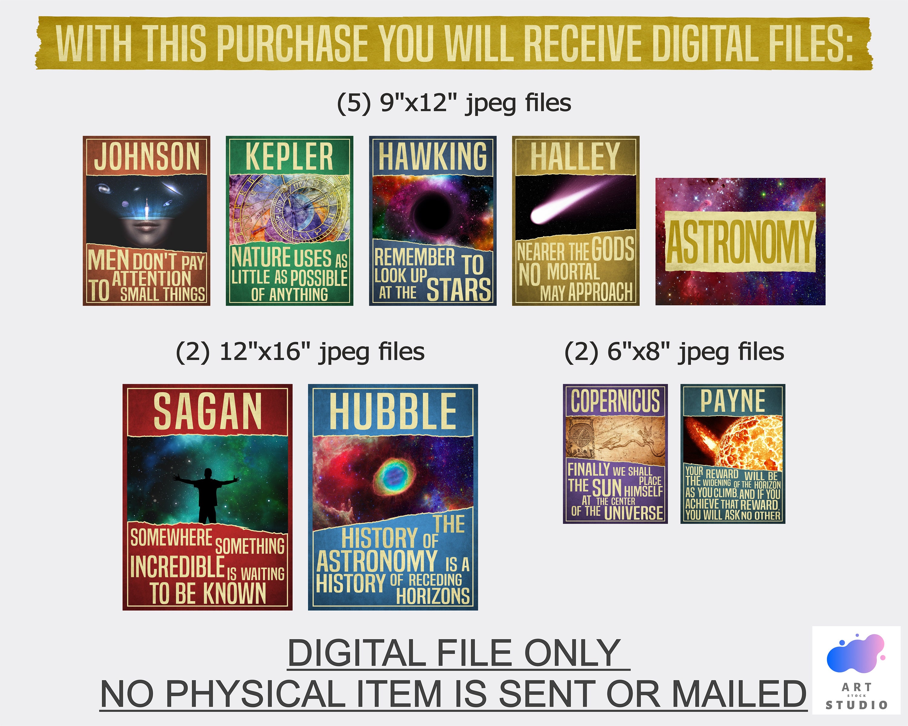 Astronomy Poster Outer Space Decor Science Print Science | Etsy