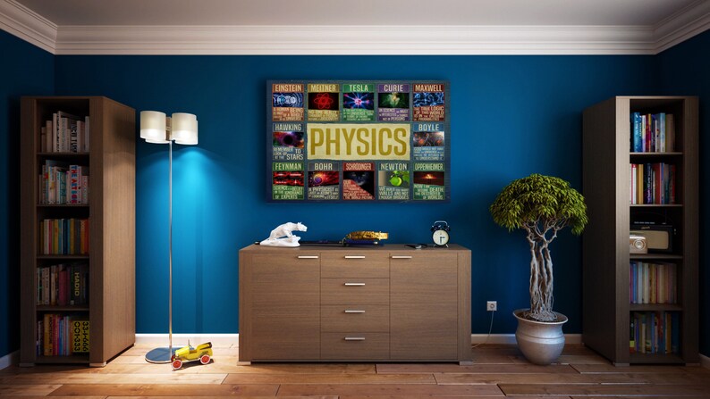 Physics Gift Science Poster Teacher Sign / Physics Classroom Decor ...