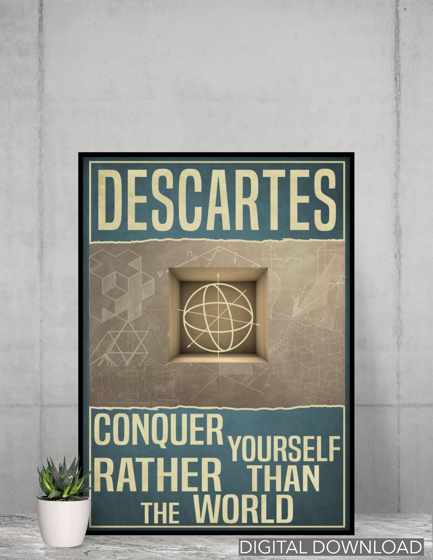 Math Poster Science Art Classroom Decor Teacher Gifts / Rene - Etsy