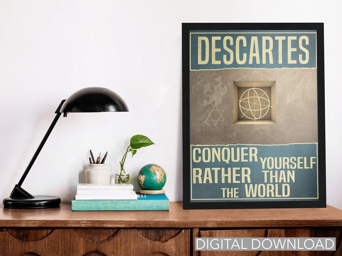 Math Poster Science Art Classroom Decor Teacher Gifts / Rene - Etsy