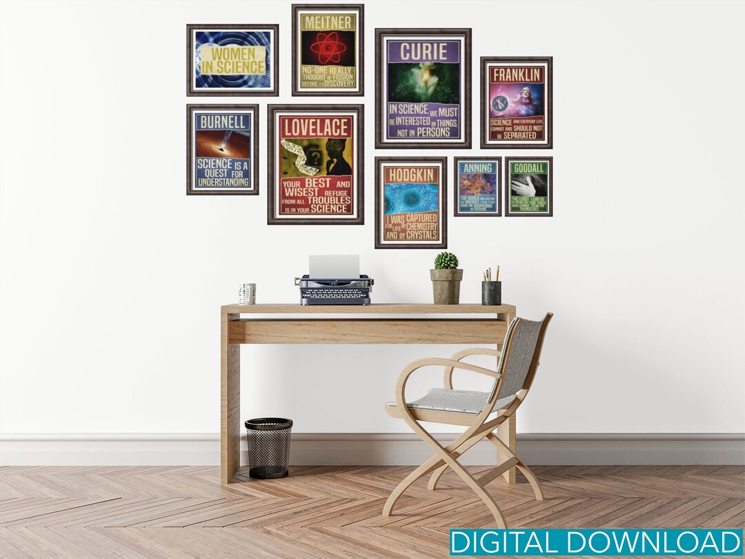 Women in Science Poster, Women in STEM Science Print, Science Quotes ...
