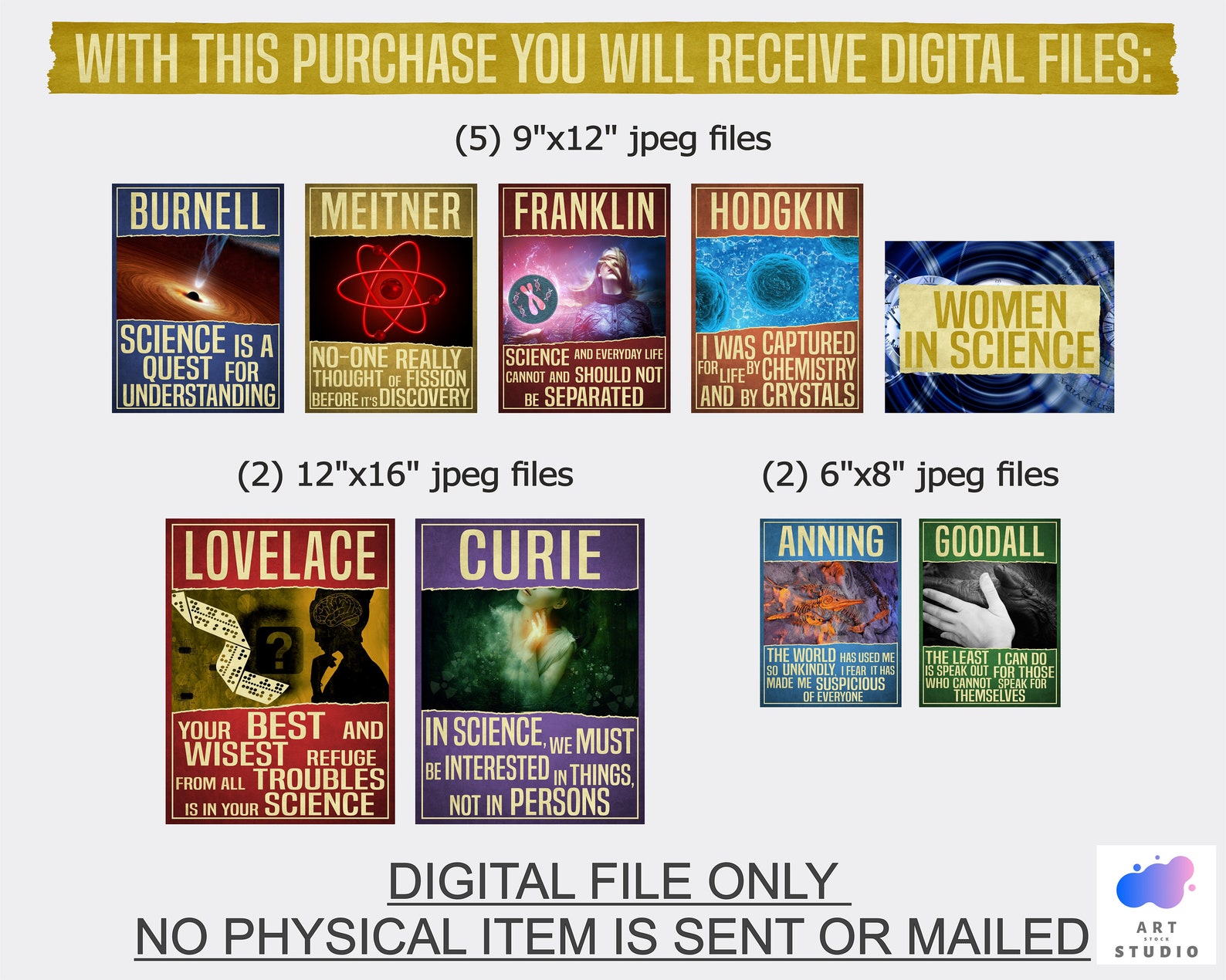 Women in Science Poster, Women in STEM Science Print, Science Quotes ...