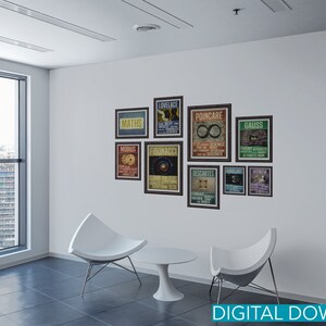 Math Poster Science Art Educational Posters / Mathematics Gallery Wall ...