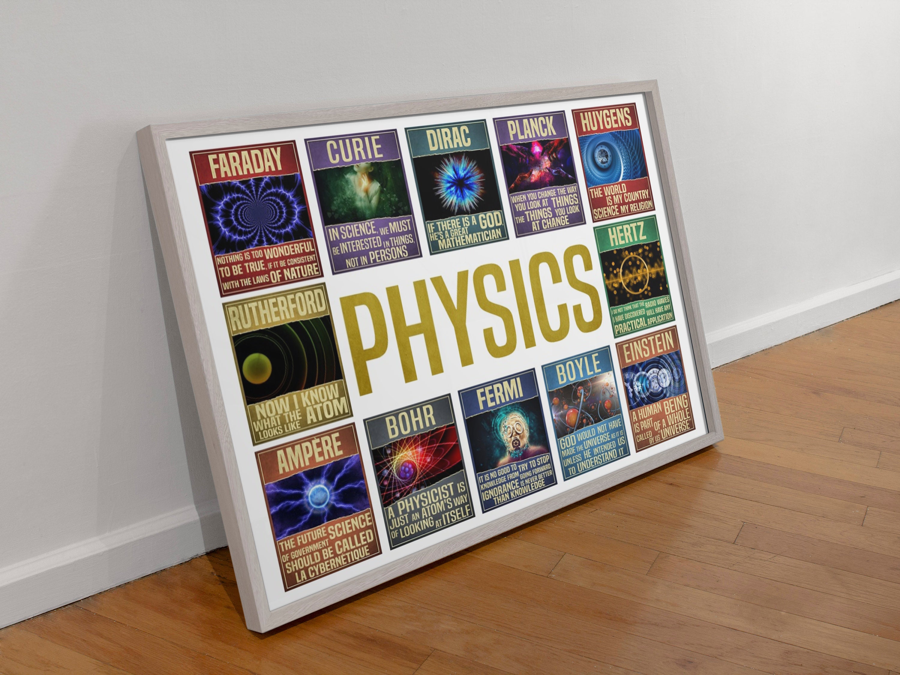 Physics Poster Science Art Classroom Decor / Science Quotes Educational ...