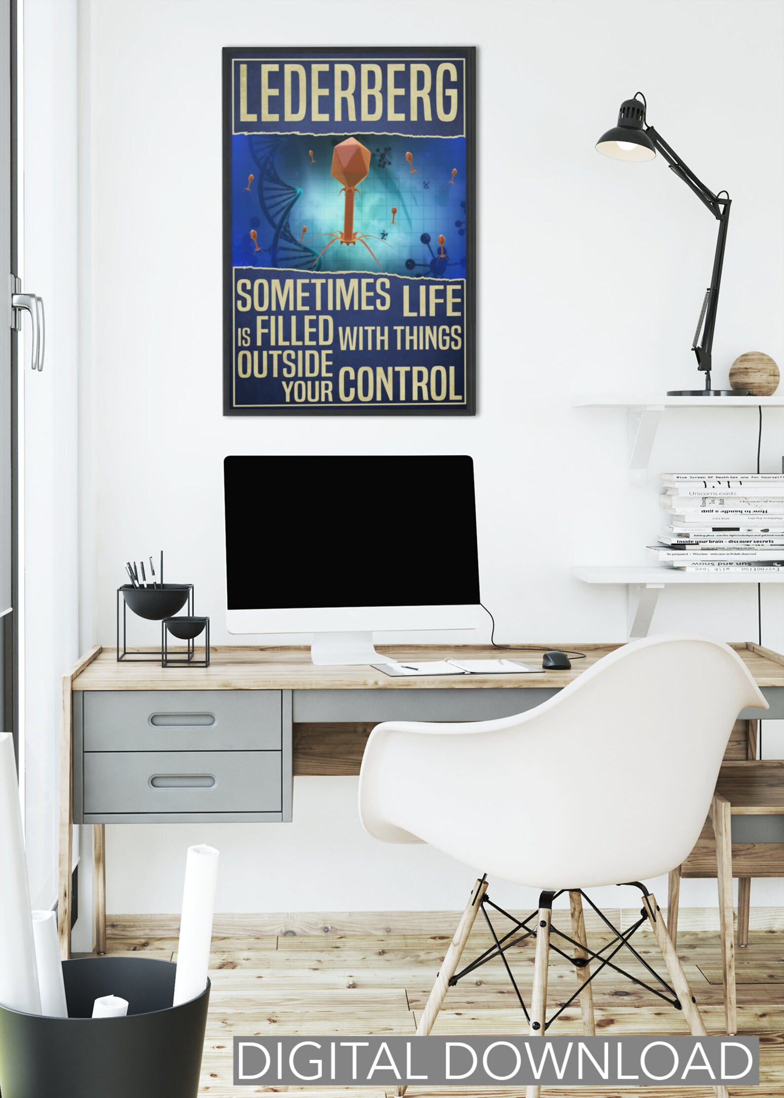 Biology Poster Science Art Teacher Gift Microbiology Classroom - Etsy